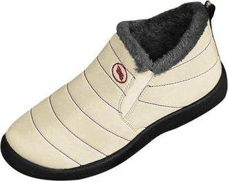 Generic Bottes de neige d&eacute;contract&eacute;es &agrave; coupe large pour femme - Chaussures dhiver imperm&eacute;ables sans lacets confortables et souples - Semelle plate l&eacute;g&egrave;re et 