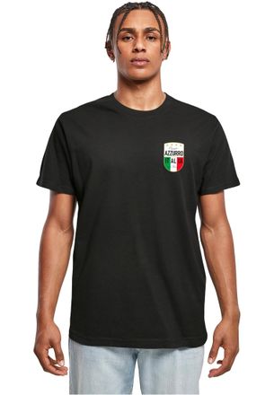 Mister Tee Azurro Italia Crest Tee Black, XXL