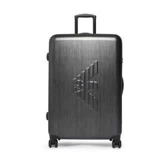 Emporio Armani unisex, Valises, Gris, Taille: ONE Size ABS Large Trolley Suitcase