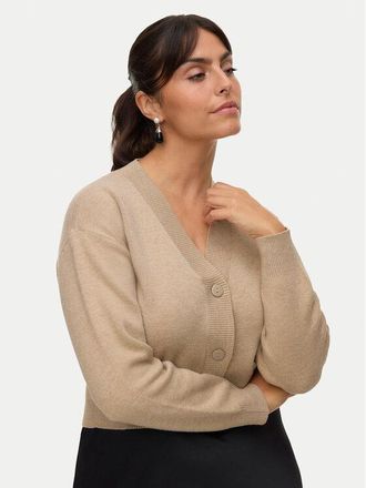 Vero Moda Strickjacke Gold Art 10332210 Beige Regular Fit