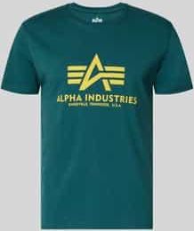 Alpha Industries T-Shirt mit Logo und Rundhalsausschnitt