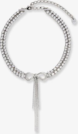 Self Portrait Double Crystal Bow Choker - SELF PORTRAIT - gender_Woman