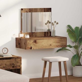 vidaXL Vidaxl - Schminktisch mit Schubladen Braun 83 x 40 x 70 cm Holzwerkstoff