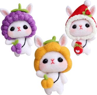 Soimiss Selbstgemacht Nadelfilzset f&uuml;r Tragbares Filz Bastelset aus Wollfilz mit Zubeh&ouml;r Filzhandwerk f&uuml;r Kreative Filzarbeiten und Dekoration