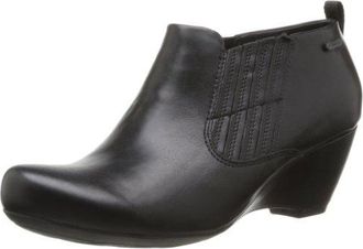 Clarks CapcornbeatGTX, Bottines femme - Noir (Black Leather), 37 EU (4 UK)