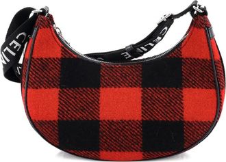 Celine Ava Bag Tweed shoulder bag - Rouge