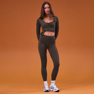 MyProtein Haut cache-coeur Tempo MP femme - Cacao - XS