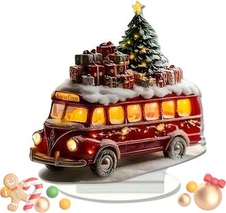 Generico 2D-Weihnachtsdekoration | 2D-Weihnachtsdekoration aus Acryl f&uuml;r Partys - festliches Zubeh&ouml;r f&uuml;r drinnen / B&uuml;ro / Hochzeit / Wohnzimmer / Schreibtisch 