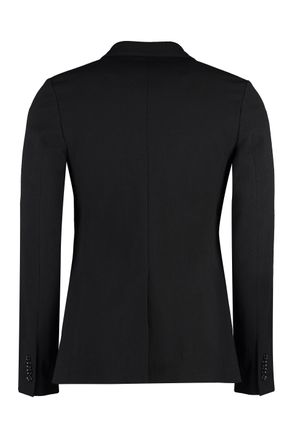 Dolce & Gabbana Mens Cotton Blend Single-Breast Jacket Black Polyamide Suit & Dinner
