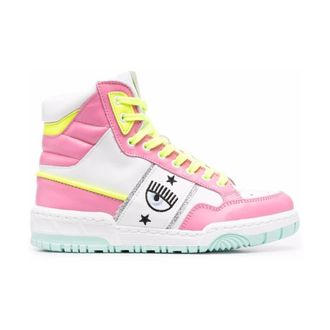 Chiara Ferragni Bold Eye High-Top Sneakers - - Shoes - Damen - Rosa - 40 EU