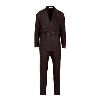 Tagliatore Double-Breasted Anzug - - Suits - Herren - Braun - XL