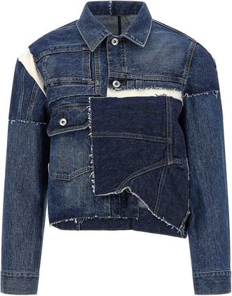 sacai Veste En Jean - Bleu