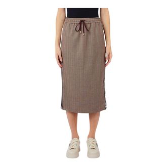 Liu Jo Femme, Jupes, Beige, Taille: 42 FR Gonna TS NAV Lunga