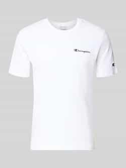 Champion T-Shirt mit Label-Stitchings und Rundhalsausschnitt