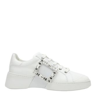 Roger Vivier Viv Skate Strass Buc - - Shoes - Damen - Wei&szlig; - 37 EU