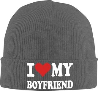 Generic Bonnet en Tricot I Love Mon Petit Ami Sexy Coupe-Vent Beanie Classique Bonnet Hiver pour Sport Shopping Course &Agrave; Pied