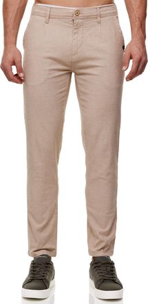 Indicode Herren INRemy Chinohose aus Baumwollmischung | Herrenhose Freizeithose für Männer Cornstalk, 36/32