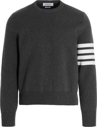 Thom Browne Rundhalspullover - Grau