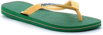Havaianas Femme, Chaussures, Jaune, Taille: 41 EU Brazil Logo Flip Flops