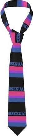 Generic Cravate Pour Homme Fiert&eacute; Bisexuelle Formelle Tie Classique Cravate Pour Remise De Dipl&ocirc;me L&Eacute;cole Affaires