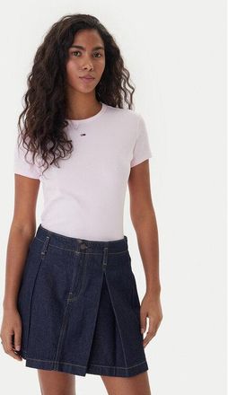Tommy Jeans T-Shirt Essential DW0DW17383 Rosa Slim Fit