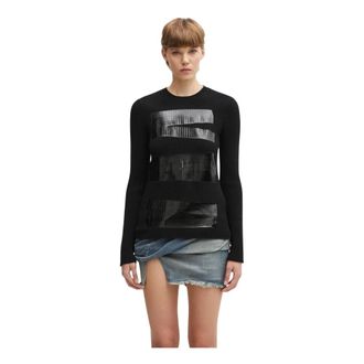 Maison Margiela Maille col rond - Femme - Pulls - Noir - Taille: 42 FR