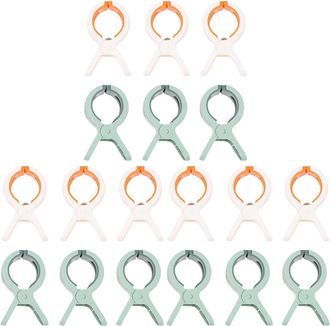 Pretyzoom 3 S&auml;tze Winddichter Clip Strandtuch Stuhl Handtuch Clips Pool Handtuch Clips Kleiderclips W&auml;scheklammer H&auml;ngetaschen Clips F&uuml;r Kleidung Stuhl Clips F&uuml;