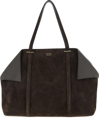 Ferragamo Sac Port&eacute; &Eacute;paule - Marron