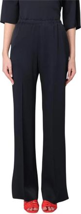 Forte_Forte Femme, Pantalons, Bleu, Taille: 36 FR Pantalon Large en Soie