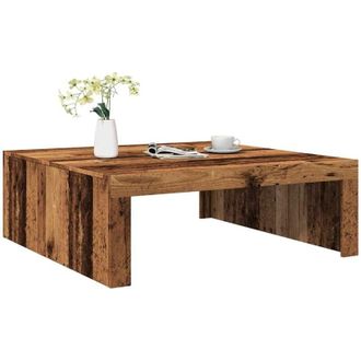 vidaXL Couchtisch Altholz-Optik 100x100x35 cm Holzwerkstoff Vidaxl