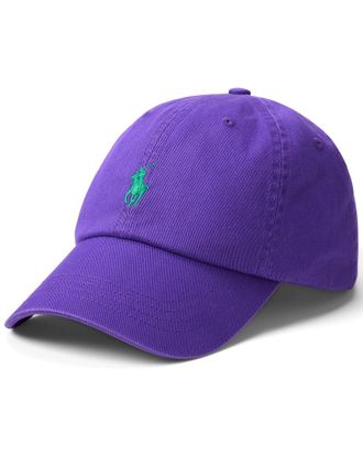 Ralph Lauren Cap aus Baumwoll-Twill mit Pony-Stickerei in