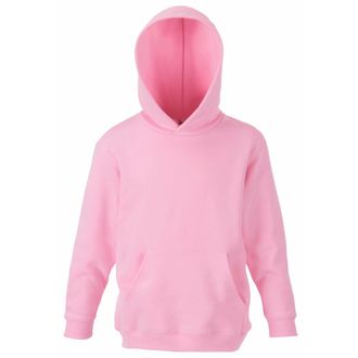 Fruit Of The Loom Classic Kinder Kapuzen-Sweatshirt Kids Hooded Sweat 164,Light Pink