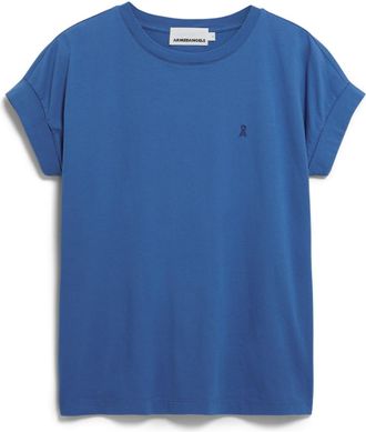 Armedangels Damen T-Shirt aus Bio-Baumwolle IDAARA Loose Fit Dark Morning