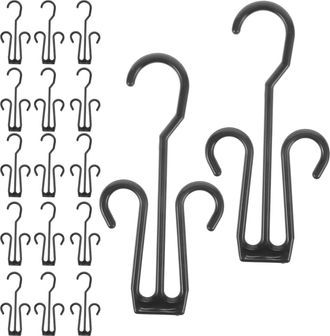 DOITOOL 36 St&uuml;ck Schuhregal aus Kunststoff mit Doppelhaken Schuhtrockenst&auml;nder f&uuml;r Hausschuhe Sandalen Sneaker und Stiefel H&auml;ngender Schuhorganizer f&uuml;r Hausha