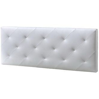 Marckonfort Polsterbett Kopfteil Rombo 140x60 cm Wei&szlig;