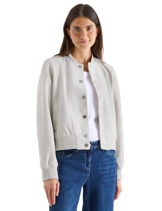 Cecil Blouson in Wolloptik light greige melange XL
