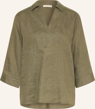 Lilienfels Lilienfels Blusenshirt Aus Leinen Mit 3/4-Arm gruen