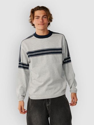 Rip Curl Archive Twu Stripe Crew Knit Pull gris