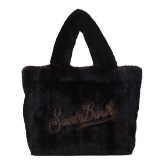 MC2 Saint Barth Cabas doux en fausse fourrure - Femme - Sacs - Brun - Taille: ONE Size