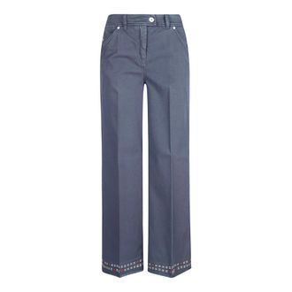 True Royal Weite Hosen - - Trousers - Damen - Blau - M