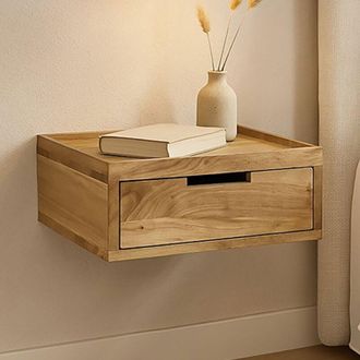 M&S Collection M&s - Chevet suspendu 1 tiroir en acacia naturel