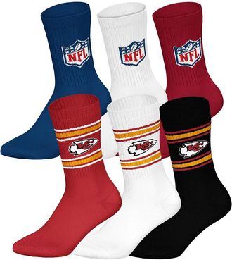NFL unisexe Chaussettes Paquet de 6 6Pack Crew Socks