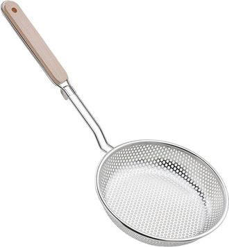 Cabilock Schauml&ouml;ffel Edelstahl Abseihl&ouml;ffel mit Griff Schaumkelle Siebkelle Abtropfsieb Skimmer L&ouml;ffel K&uuml;chensieb Seiher Schlitz L&ouml;ffel Sch&ouml;pfl&ouml;ffel K&uuml;chenhel