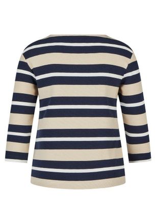 Rabe 3/4-Arm-Shirt im Streifen-Look und mit Glitzersteinen