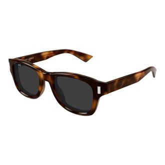 Saint Laurent Bold Squared Sonnenbrille - - Accessories - Damen - Braun - ONE SIZE