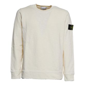 Stone Island Crewneck Sweatshirt - - Sweatshirts & Hoodies - Herren - Wei&szlig; - 2XL