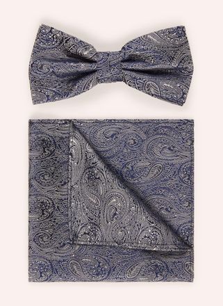 Paul Paul Set: Fliege Und Einstecktuch grau