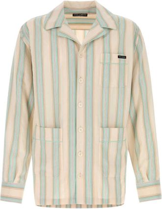 Dolce & Gabbana Homme, Chemises, Beige, Taille: M Camicia