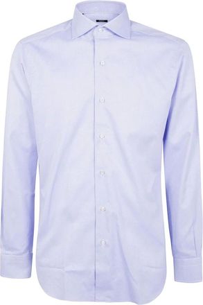 Barba Homme, Chemises, Bleu, Taille: 4XL Dress Shirt
