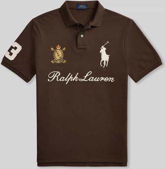 Polo Ralph Lauren Regular Fit Poloshirt aus reiner Baumwolle mit Patches und Stitchings